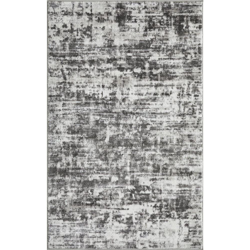 Loomaknoti Rhane Akason 3' x 5' Gray Abstract Indoor Accent Rug ...
