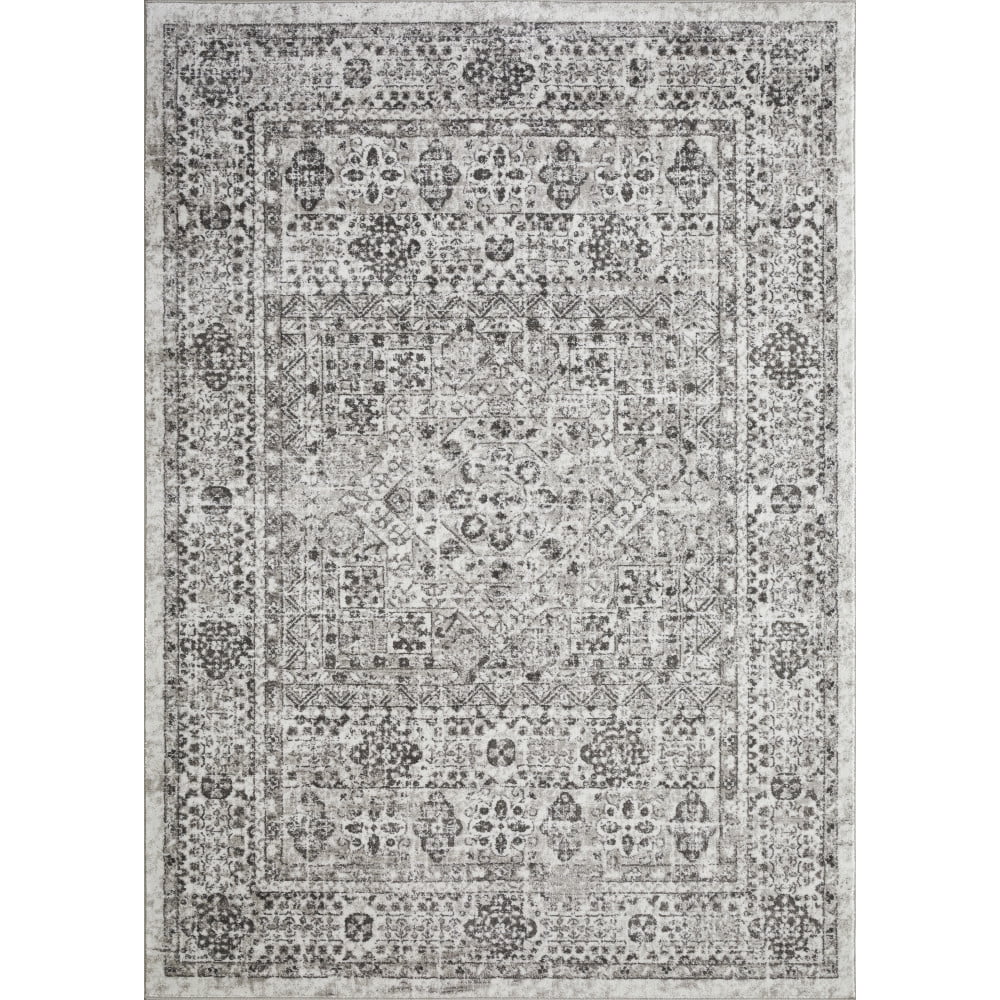 Loomaknoti Rhane Aleckan 6' x 9' Gray Oriental Indoor Polypropylene ...