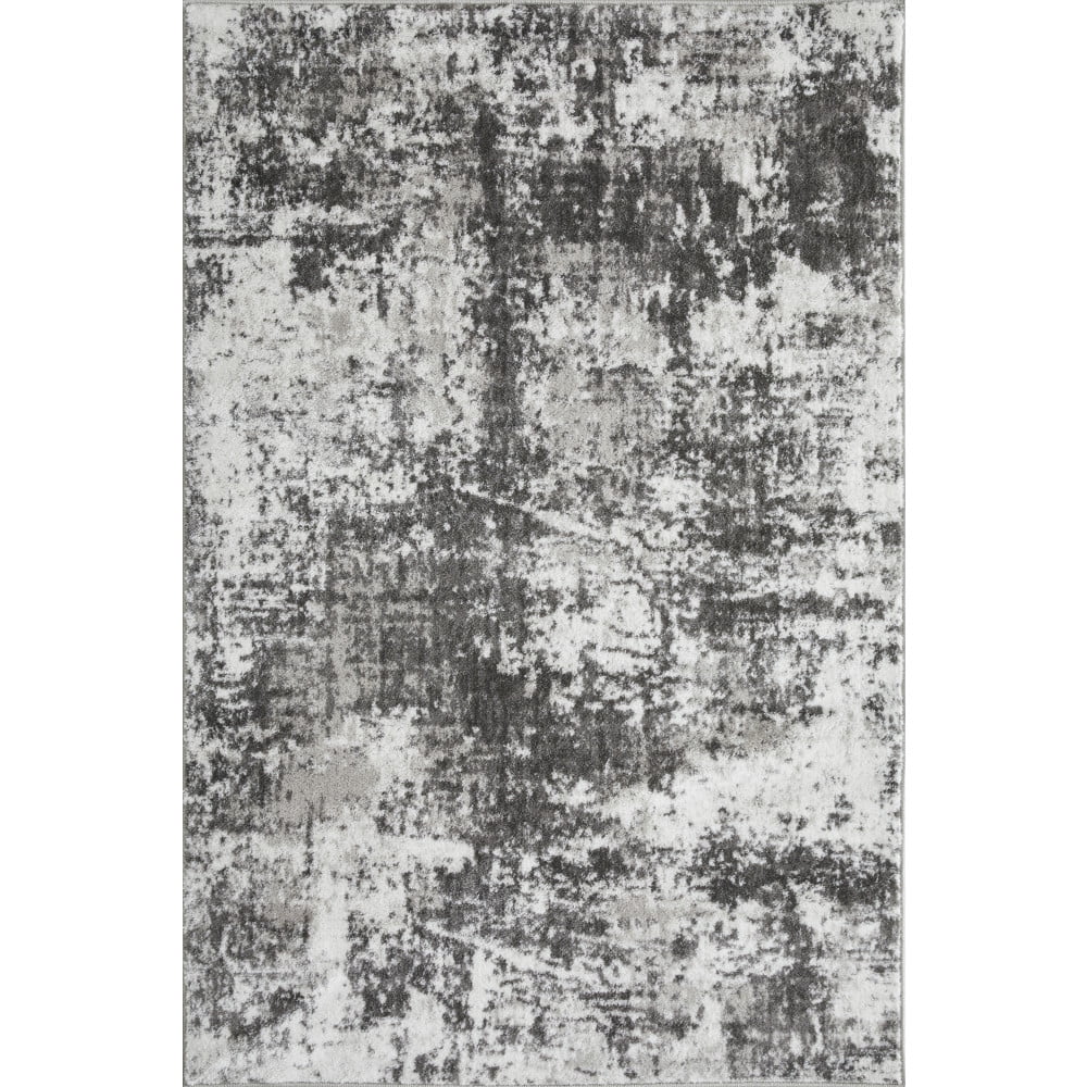 Loomaknoti Rhane Alenzi 4' x 6' Gray Abstract Indoor Area Rug - Walmart.com
