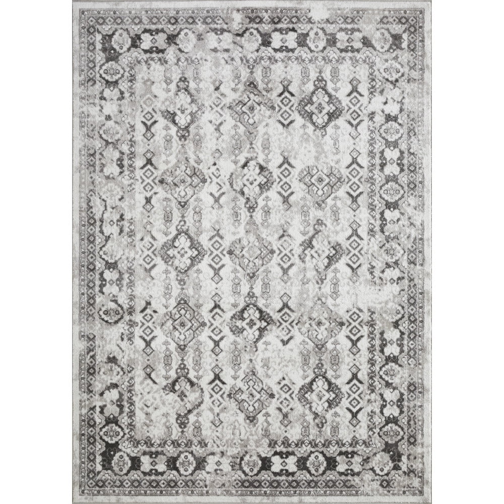 Loomaknoti Rhane Almurz 6' x 9' Gray Oriental Indoor Area Rug - Walmart.com