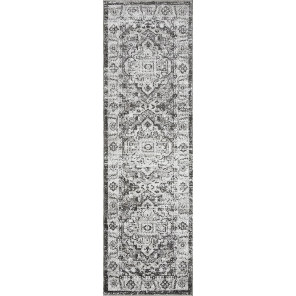Loomaknoti Rhane Alvner 2' x 7' Ivory Oriental Indoor Runner Rug ...