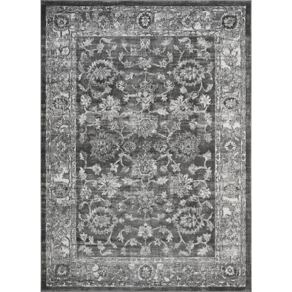 Loomaknoti Rhane Vaild 6' x 9' Gray Oriental Indoor Area Rug - Walmart.com