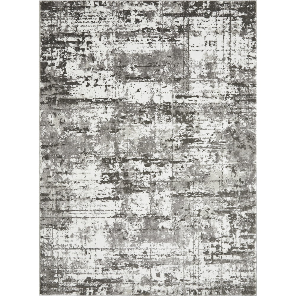 Loomaknoti Rhane Vailin 5' x 7' Gray Abstract Indoor Area Rug - Walmart.com