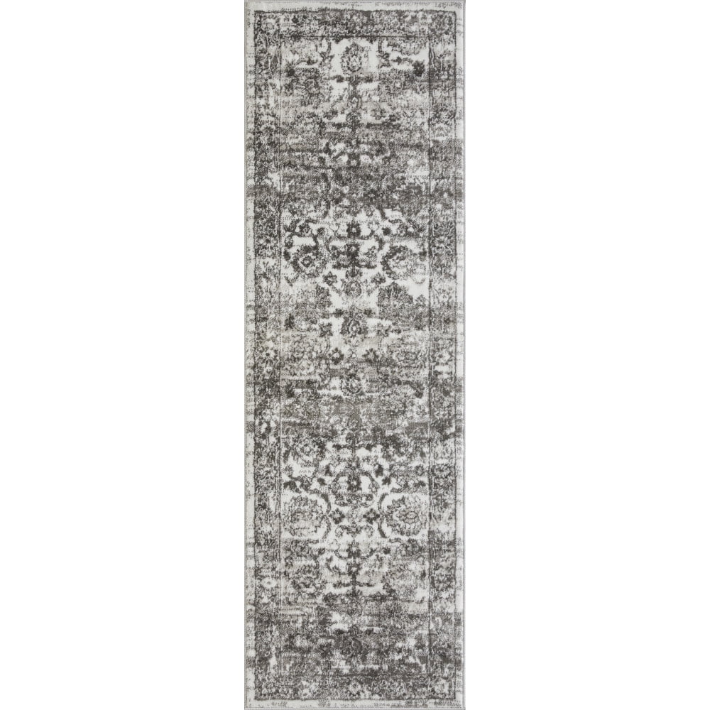 Loomaknoti Rhane Vandian 2' x 7' Gray Oriental Indoor Polypropylene ...