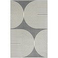 Loomaknoti Tecopa Milburm 2' x 7' Grey Geometric Outdoor Runner Rug ...