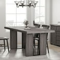 "Loomie 70.8"" Dining Table, Vintage Grey, Seats 6-8, Ideal for Family Dinners, Living Room ...