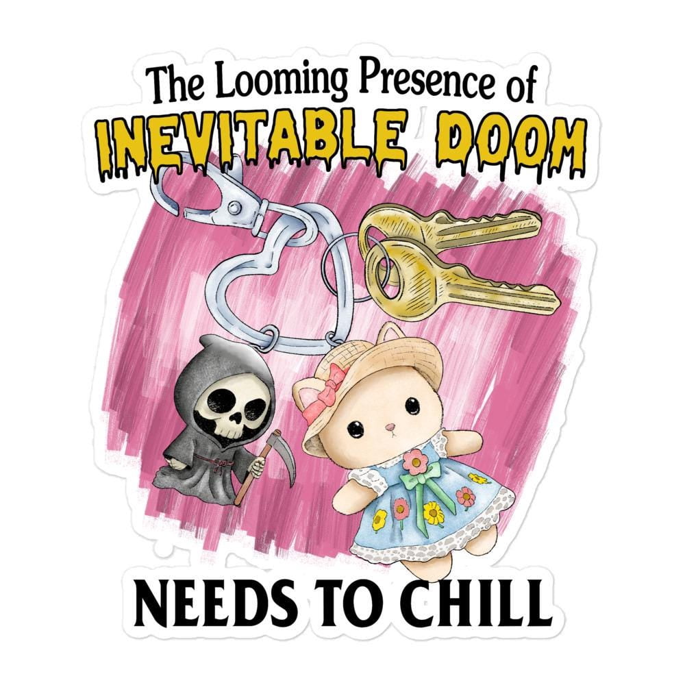 Looming Doom Bubble-Free Stickers Vinyl Decal Cute Sticker Aesthetic ...
