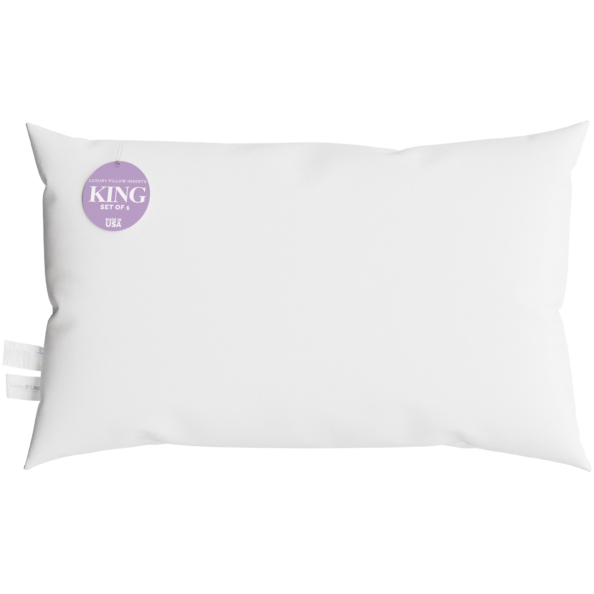Looms & Linens Hotel Luxury Sleeping Pillows 20x36 - 1-Pack King Size ...