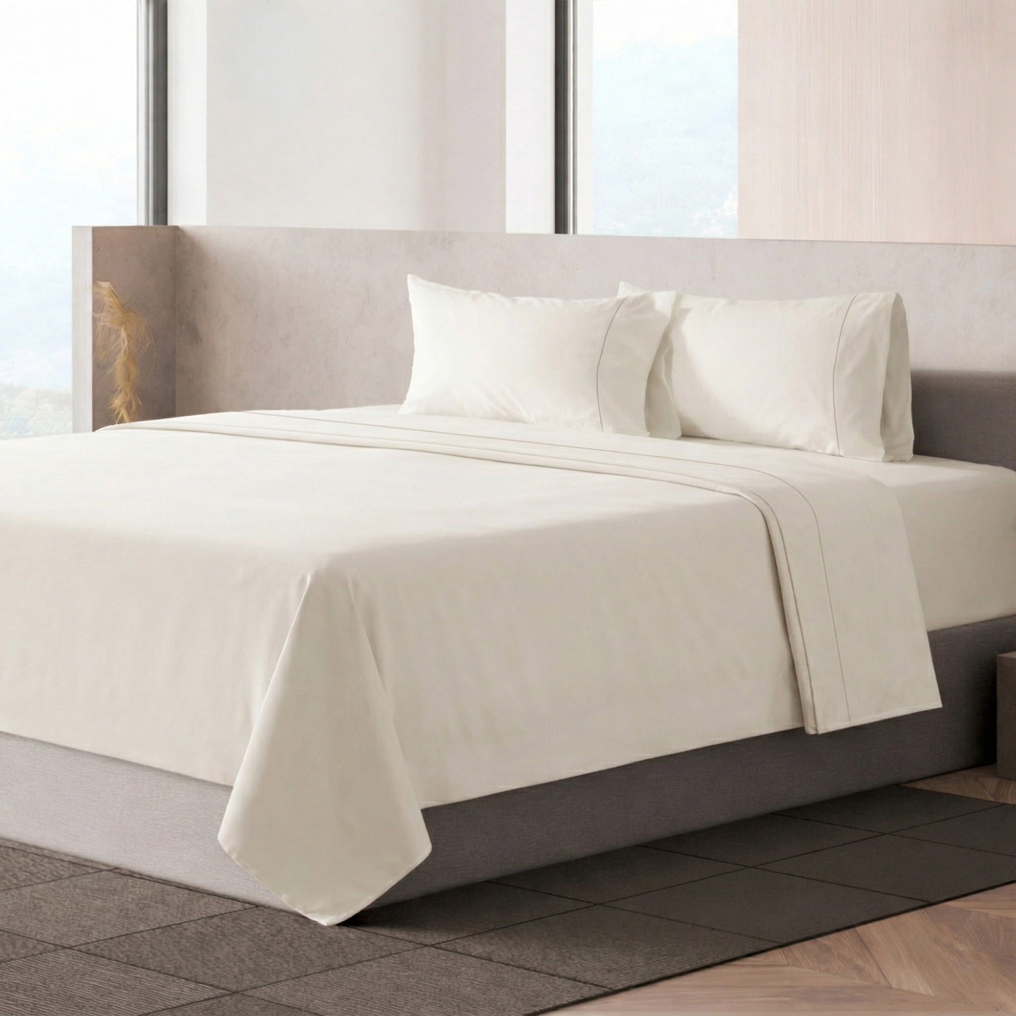 Loomsnest 4 Piece Full Size Bed Sheets Set, Cool & Crisp Percale, 100% ...