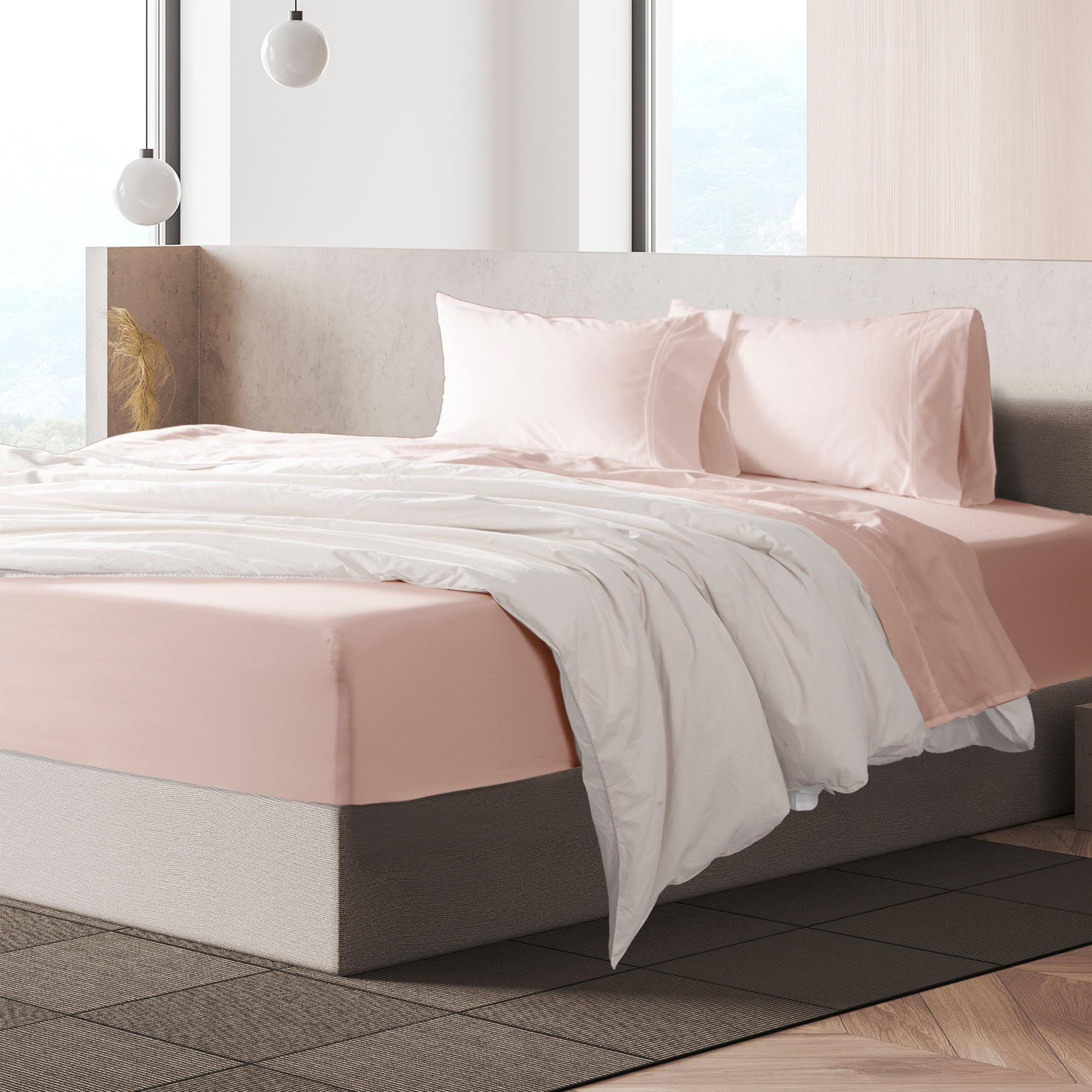 Loomsnest 4 Piece Queen Sheet Set, Cool & Crisp Percale, 100% Cotton ...