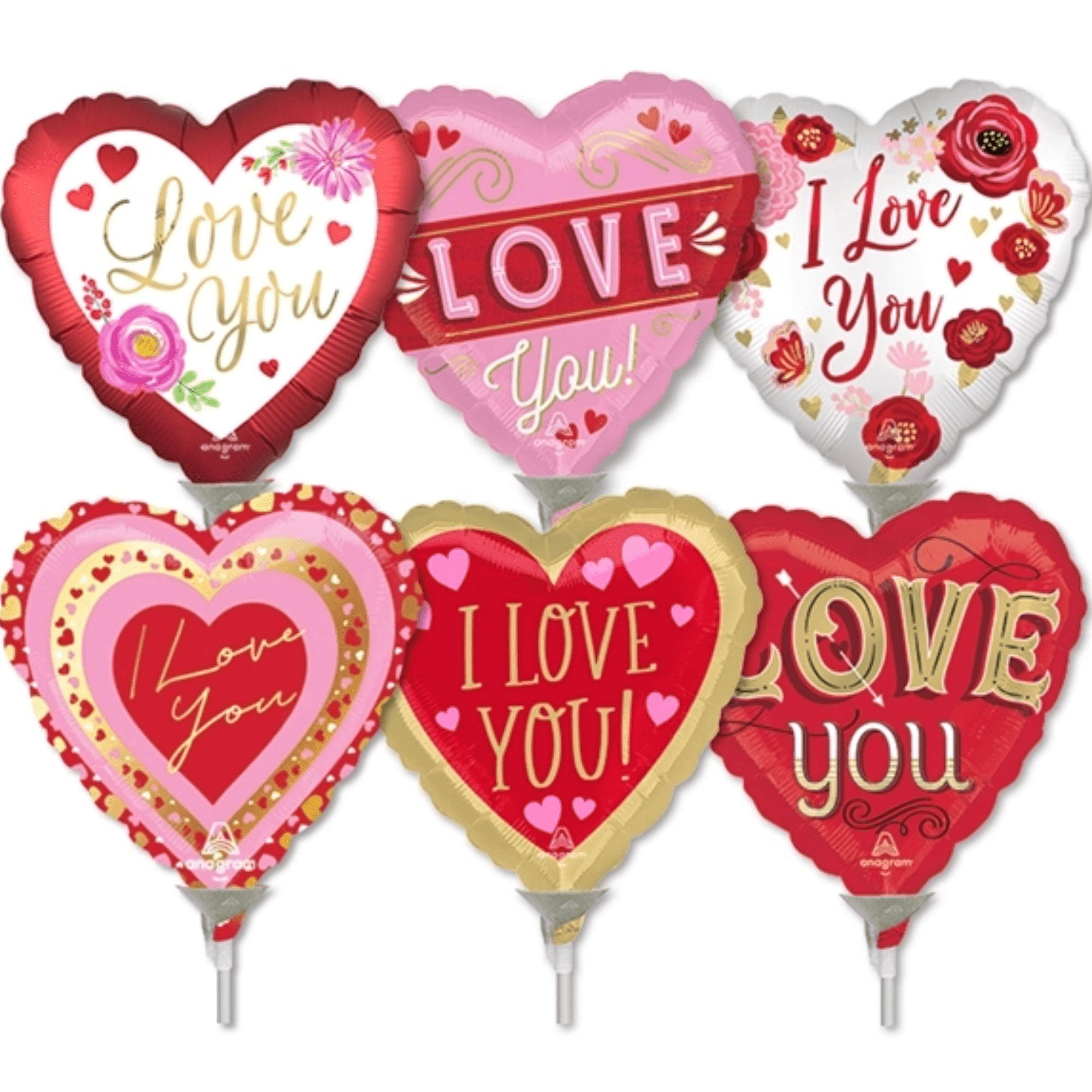 LoonBalloon 4 Inch Love Stick Value Pack Balloons (30 Pack) - Pre ...