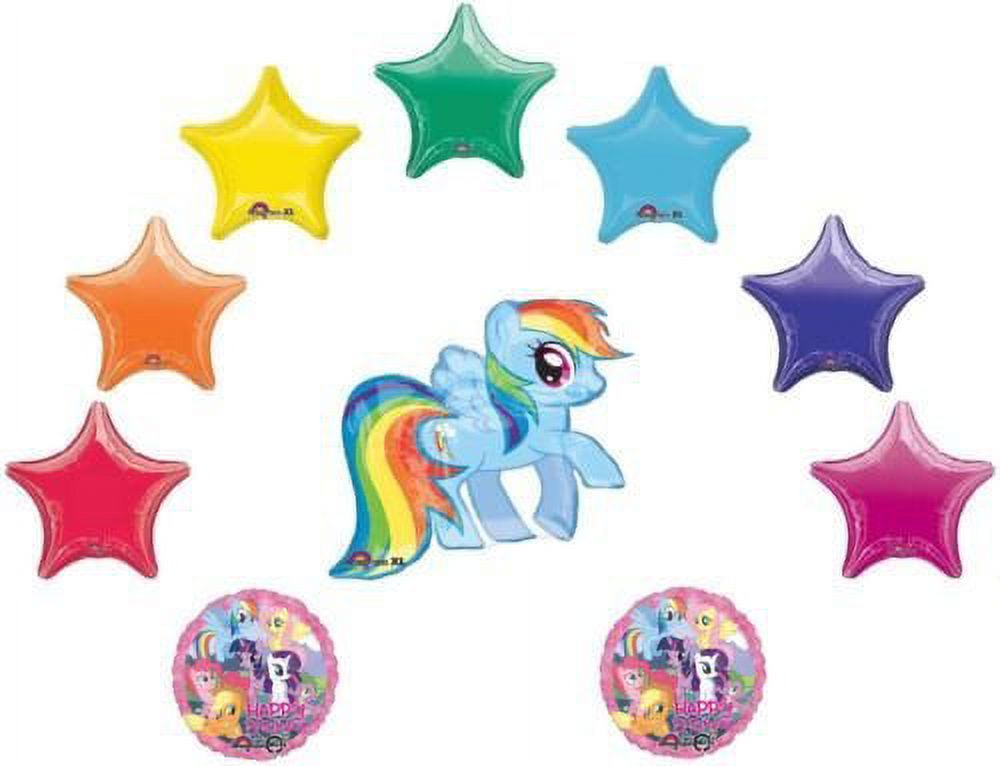 LoonBalloon MY LITTLE PONY Rainbow DASH Stars (10) Birthday Party ...