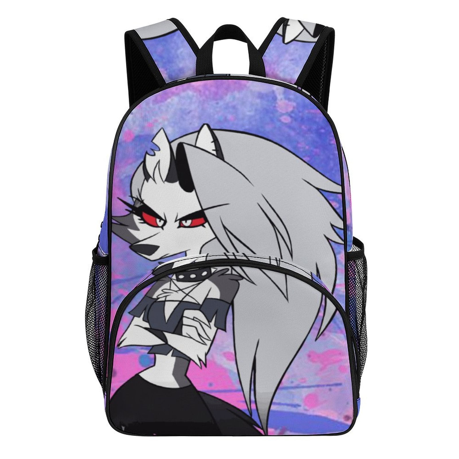 Loona Helluva Boss School Bag Adjustable Backpack Daypack Student Satchel Bookbag Large Capacity ...