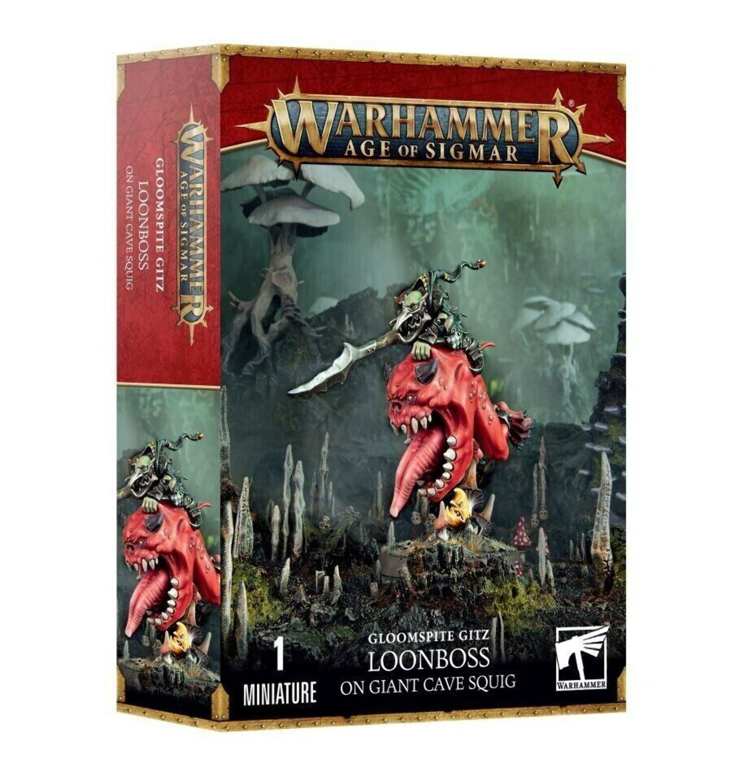 Loonboss on Giant Cave Squig Gloomspite Gitz Warhammer AoS NIB! WBGames ...