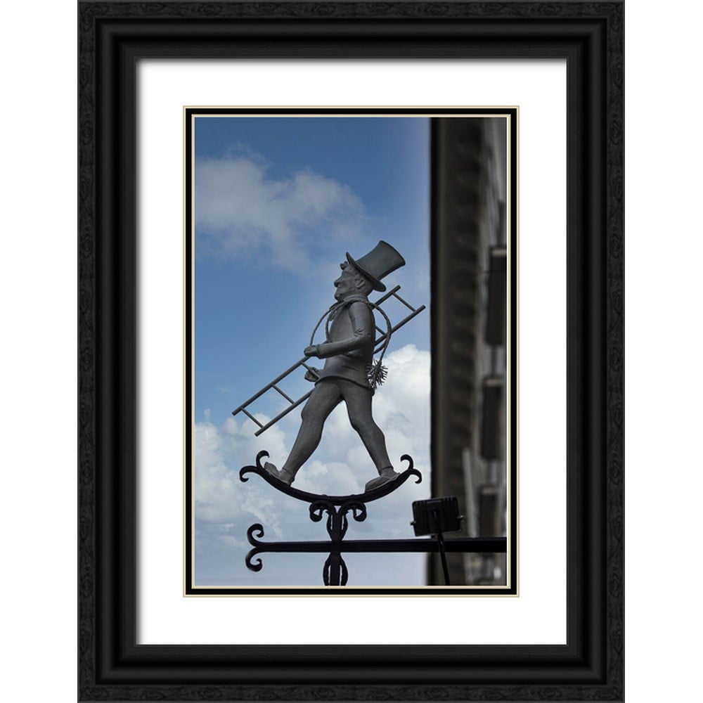 Looney, Hollice 11x14 Black Ornate Wood Framed with Double Matting ...