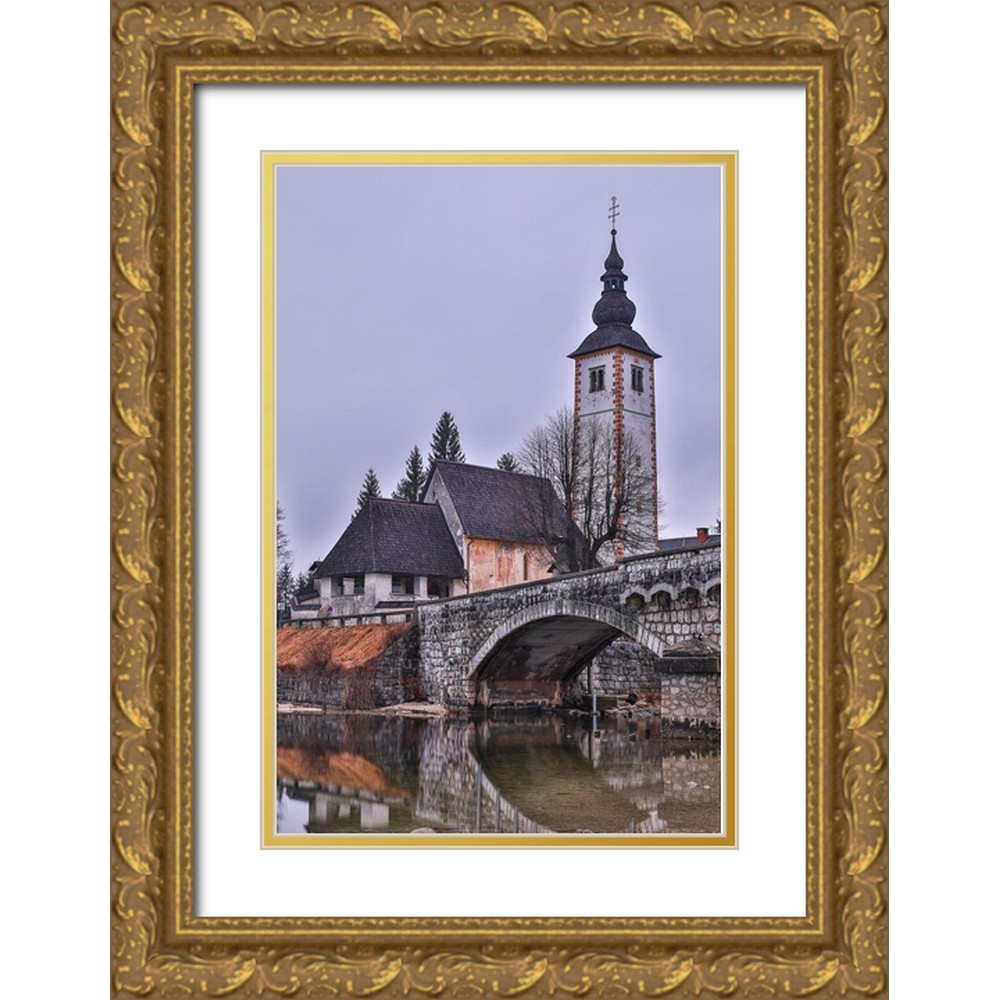 Looney, Hollice 11x14 Gold Ornate Wood Framed with Double Matting ...