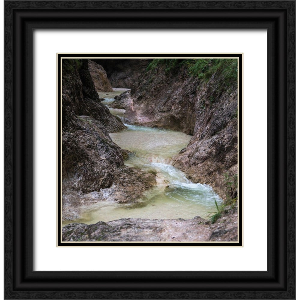 Looney, Hollice 12x12 Black Ornate Wood Framed with Double Matting ...