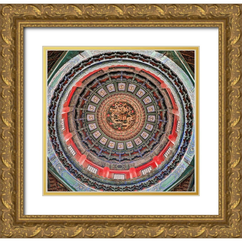 Looney, Hollice 12x12 Gold Ornate Wood Framed with Double Matting ...
