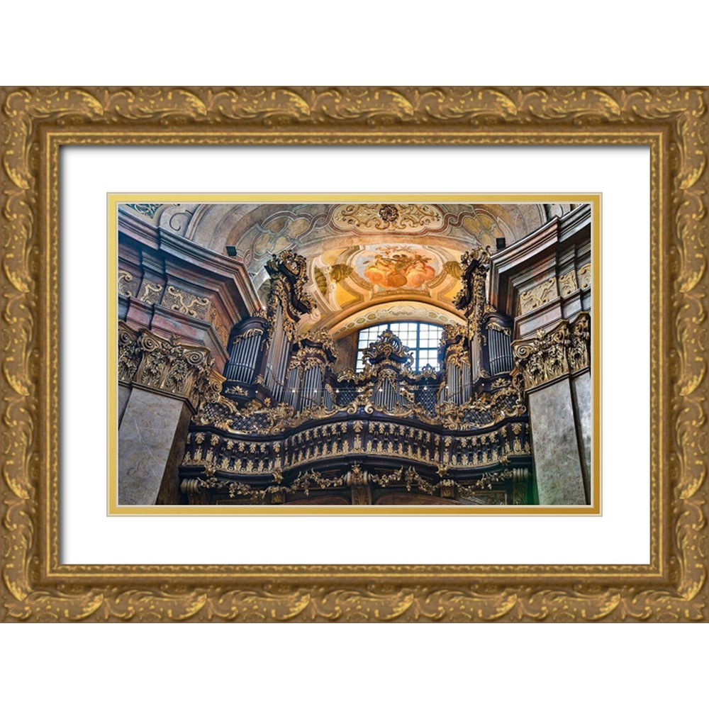 Looney, Hollice 14x10 Gold Ornate Wood Framed with Double Matting ...