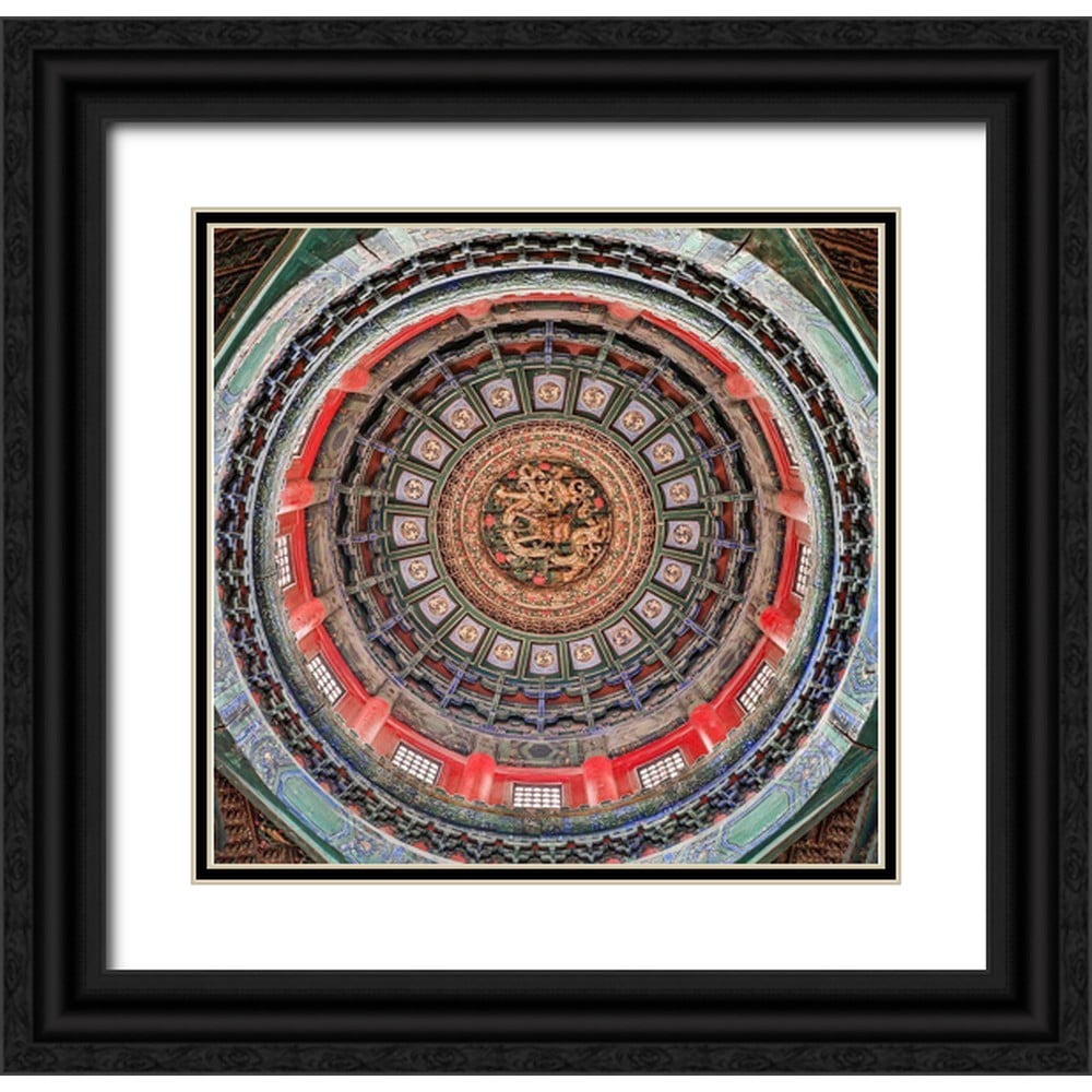 Looney, Hollice 16x15 Black Ornate Wood Framed with Double Matting ...