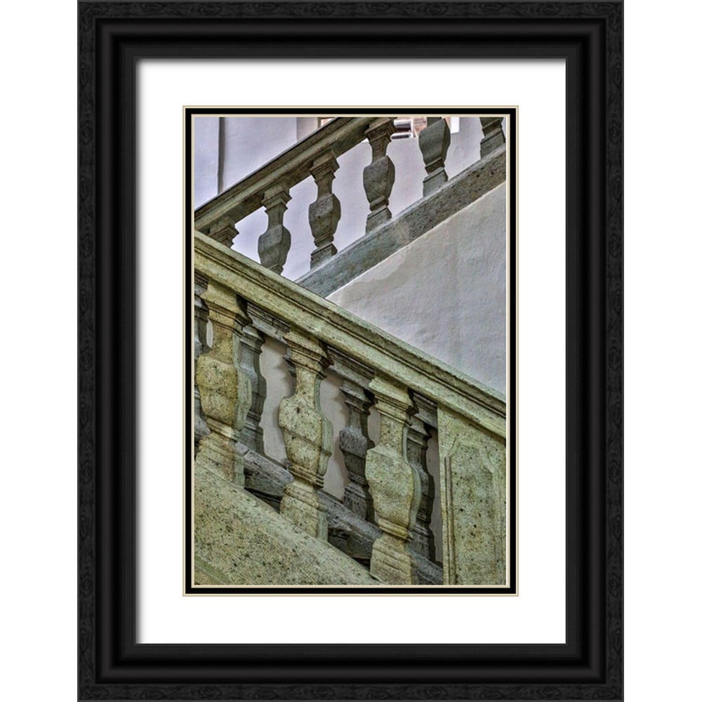 Looney, Hollice 17x24 Black Ornate Wood Framed with Double Matting ...
