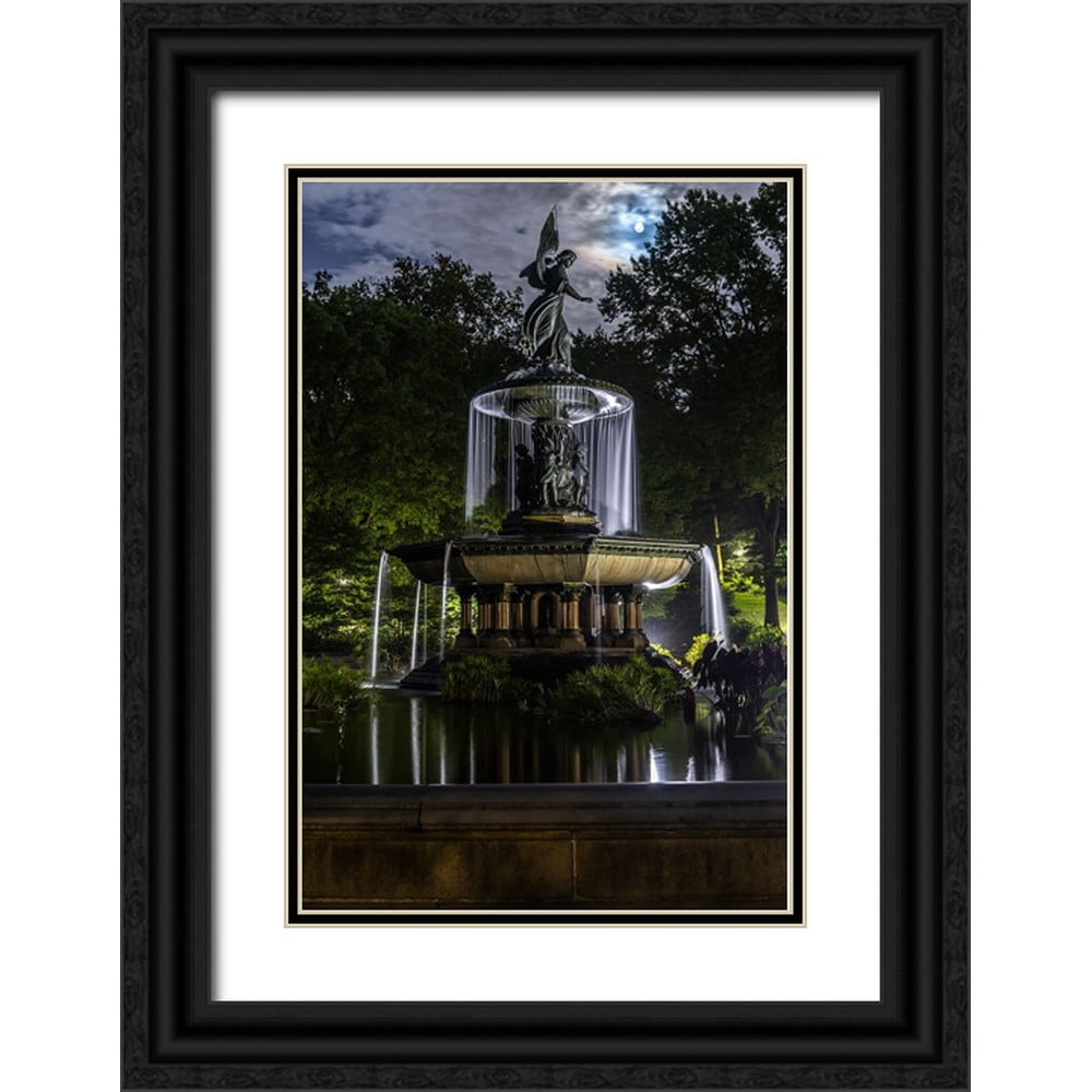 Looney, Hollice 17x24 Black Ornate Wood Framed with Double Matting ...