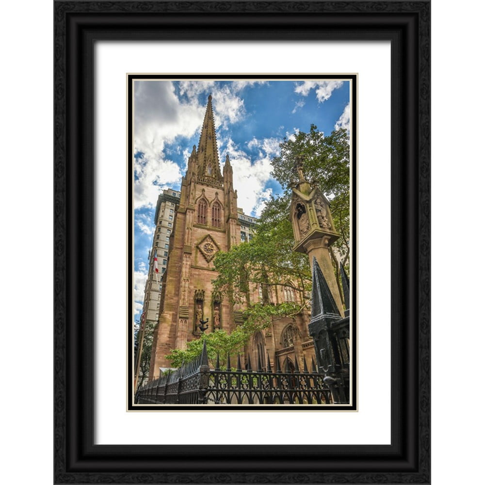 Looney, Hollice 17x24 Black Ornate Wood Framed with Double Matting ...