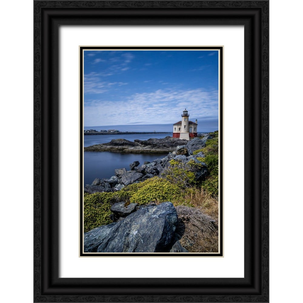 Looney, Hollice 17x24 Black Ornate Wood Framed with Double Matting ...