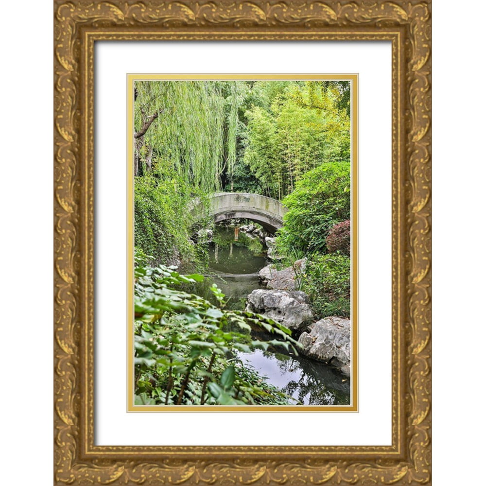 Looney, Hollice 17x24 Gold Ornate Wood Framed with Double Matting ...