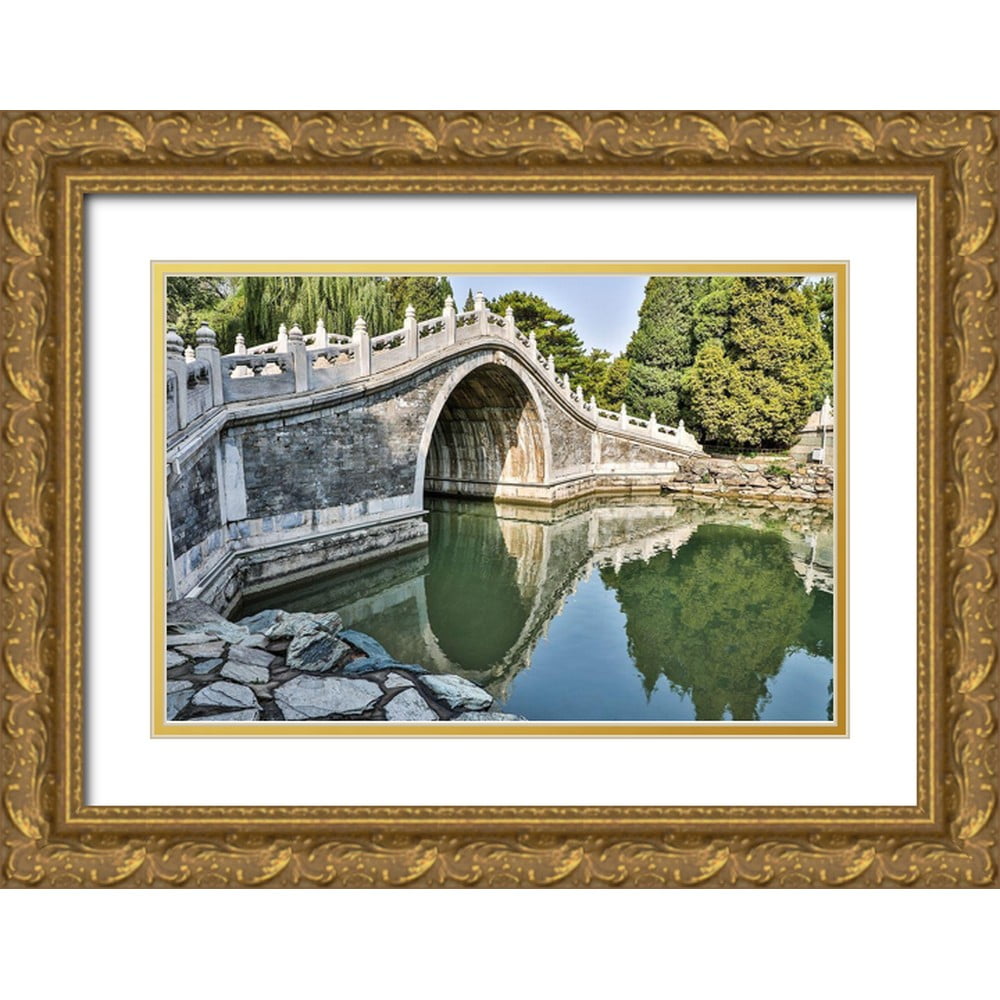 Looney, Hollice 18x13 Gold Ornate Wood Framed with Double Matting ...