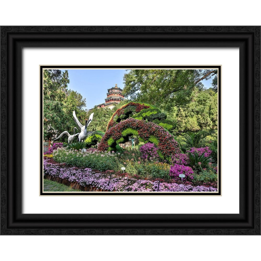 Looney, Hollice 18x14 Black Ornate Wood Framed with Double Matting ...