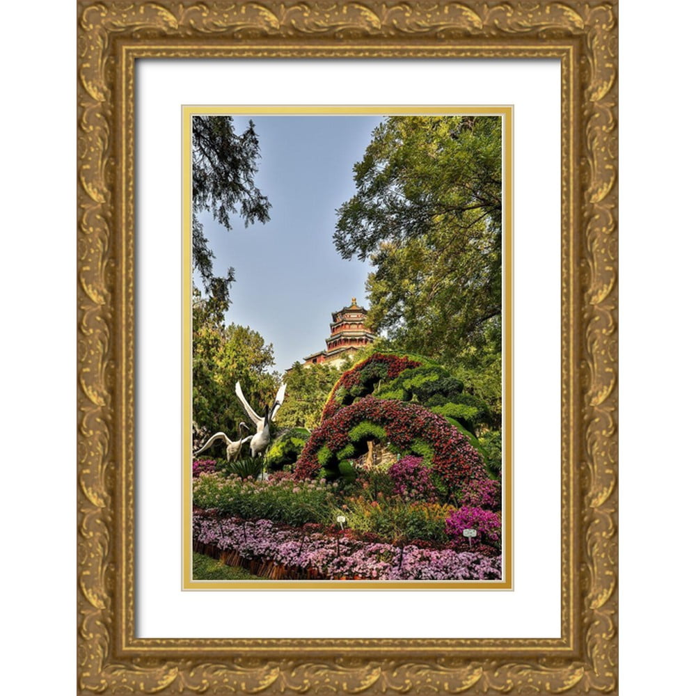 Looney, Hollice 23x32 Gold Ornate Wood Framed with Double Matting ...