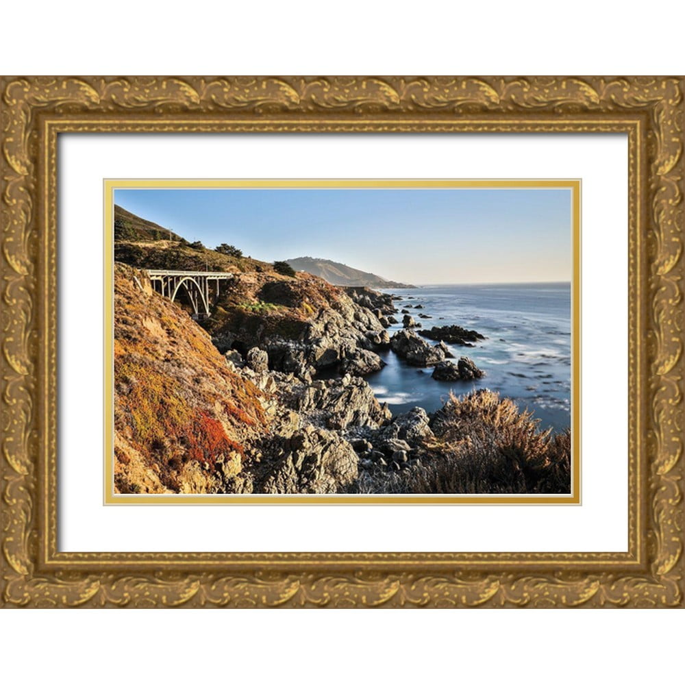 Looney, Hollice 24x17 Gold Ornate Wood Framed with Double Matting ...