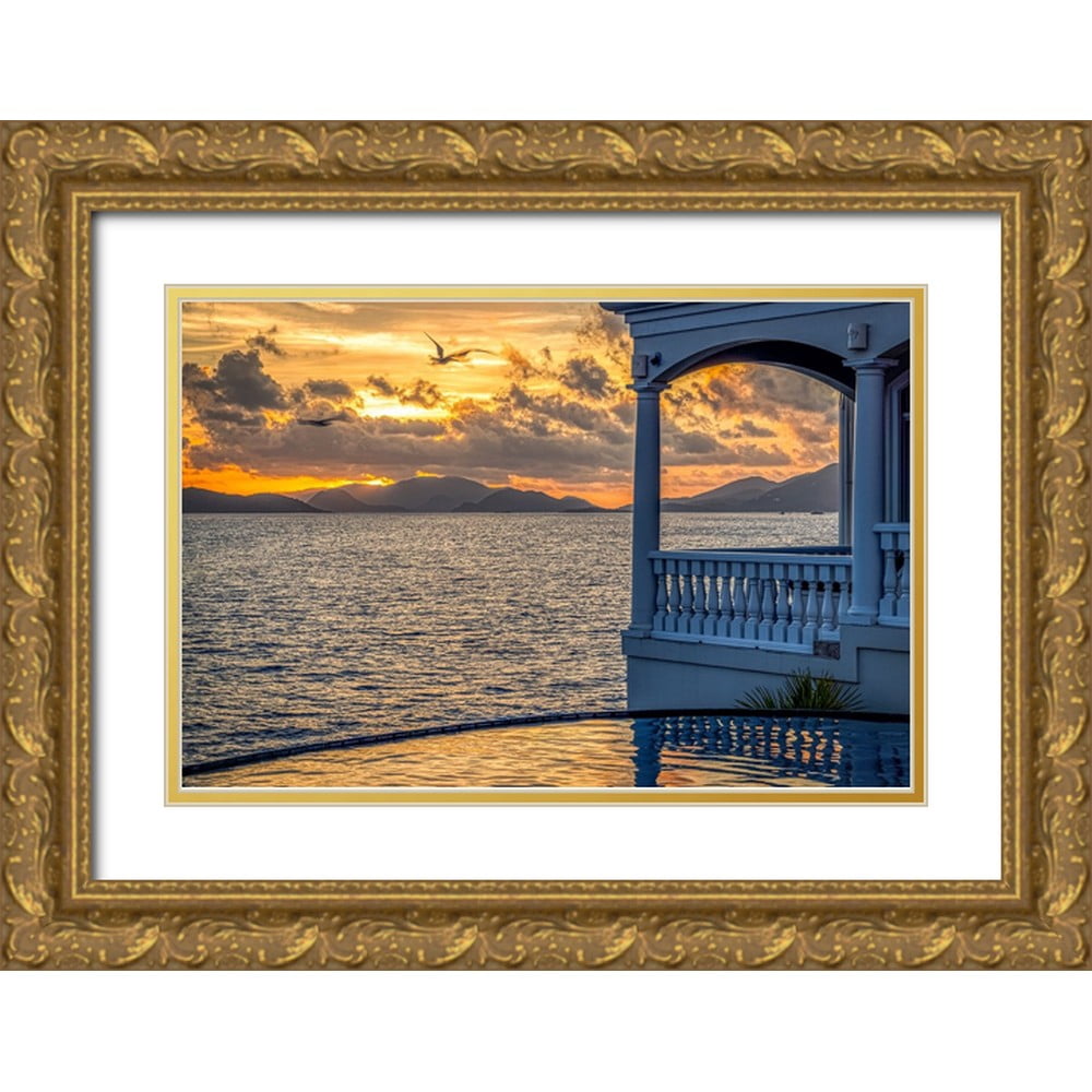 Looney, Hollice 24x17 Gold Ornate Wood Framed with Double Matting ...