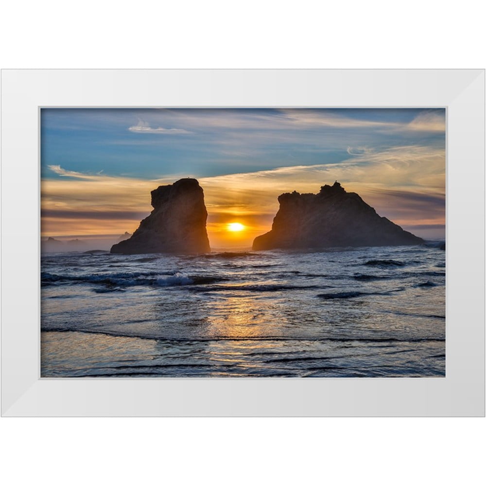 Looney, Hollice 24x17 White Modern Wood Framed Museum Art Print Titled ...