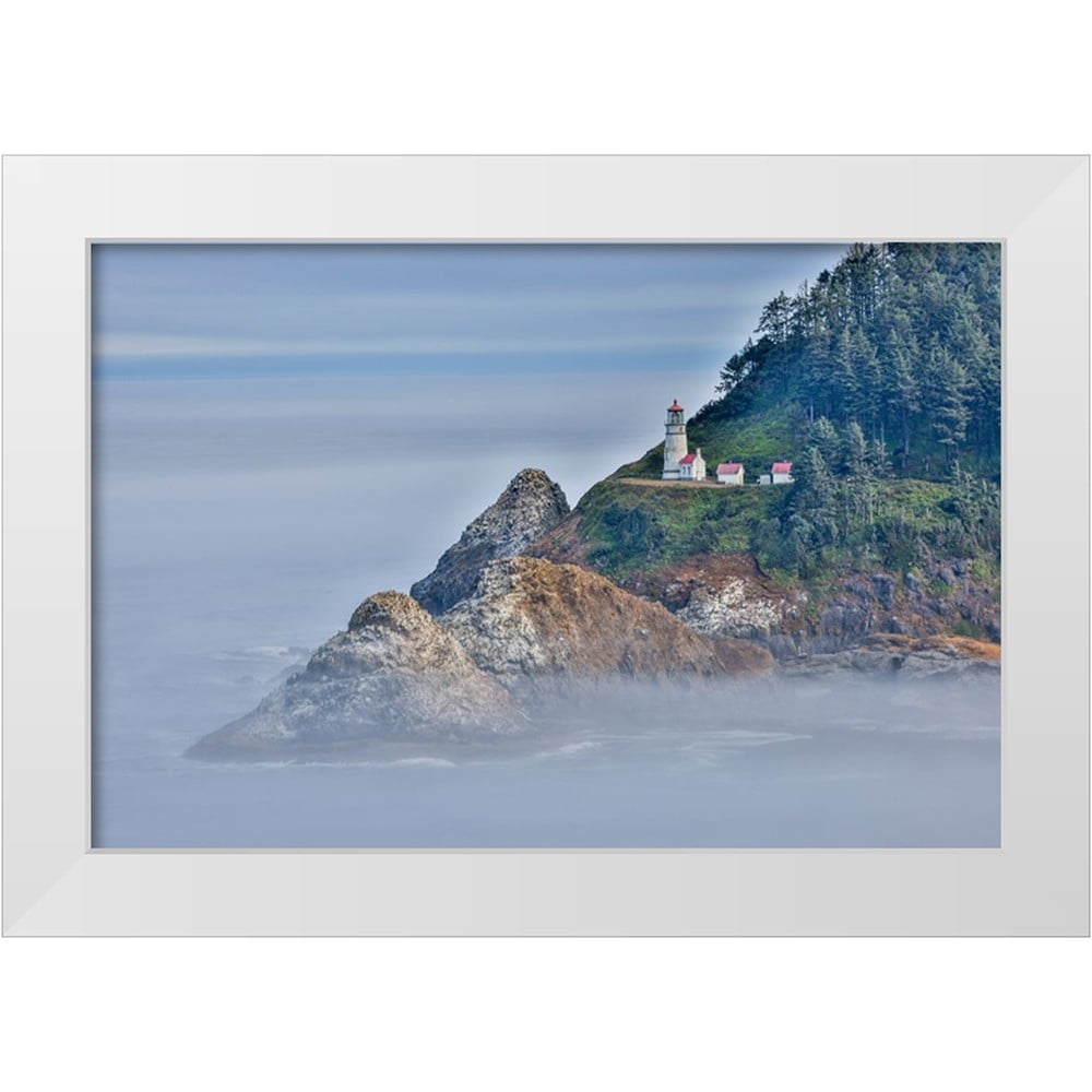 Looney, Hollice 24x17 White Modern Wood Framed Museum Art Print Titled ...