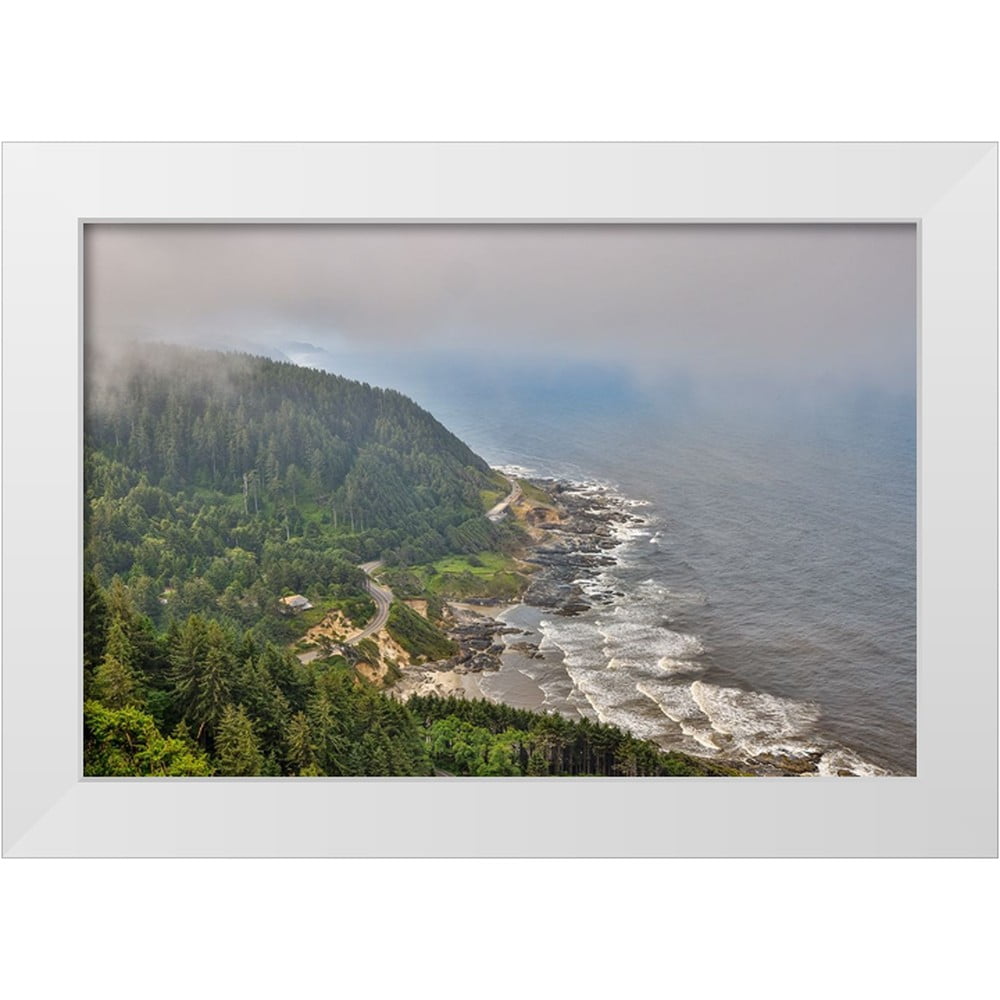 Looney, Hollice 24x17 White Modern Wood Framed Museum Art Print Titled ...