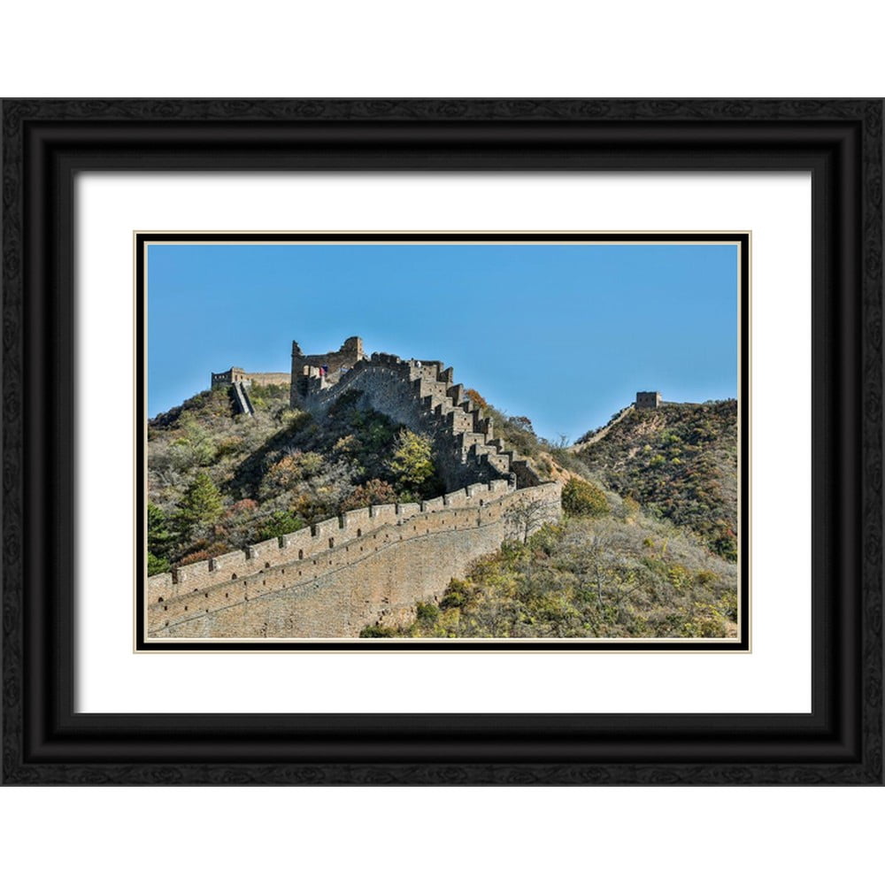 Looney, Hollice 32x23 Black Ornate Wood Framed with Double Matting ...