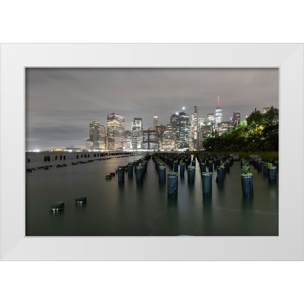 Looney, Hollice 32x23 White Modern Wood Framed Museum Art Print Titled ...