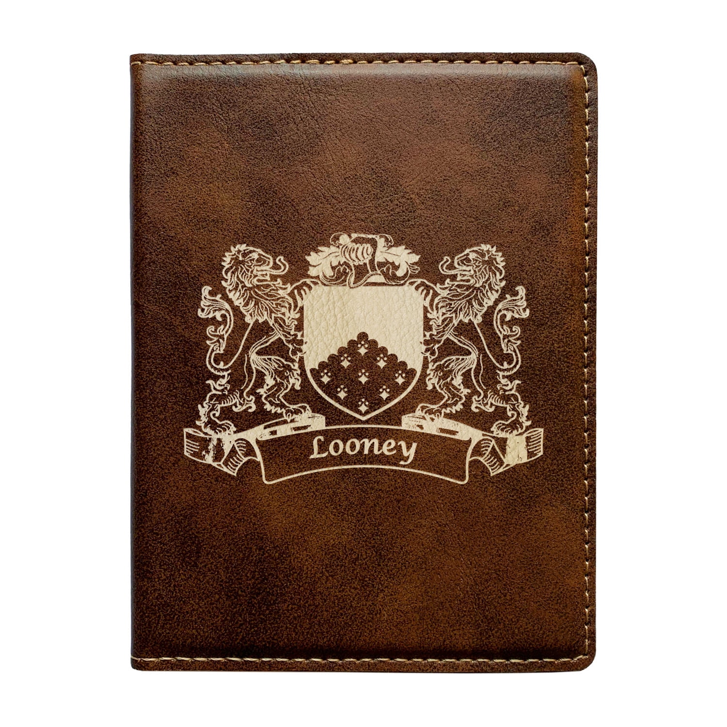 Looney Irish Coat of Arms Leather Passport Wallet - Walmart.com