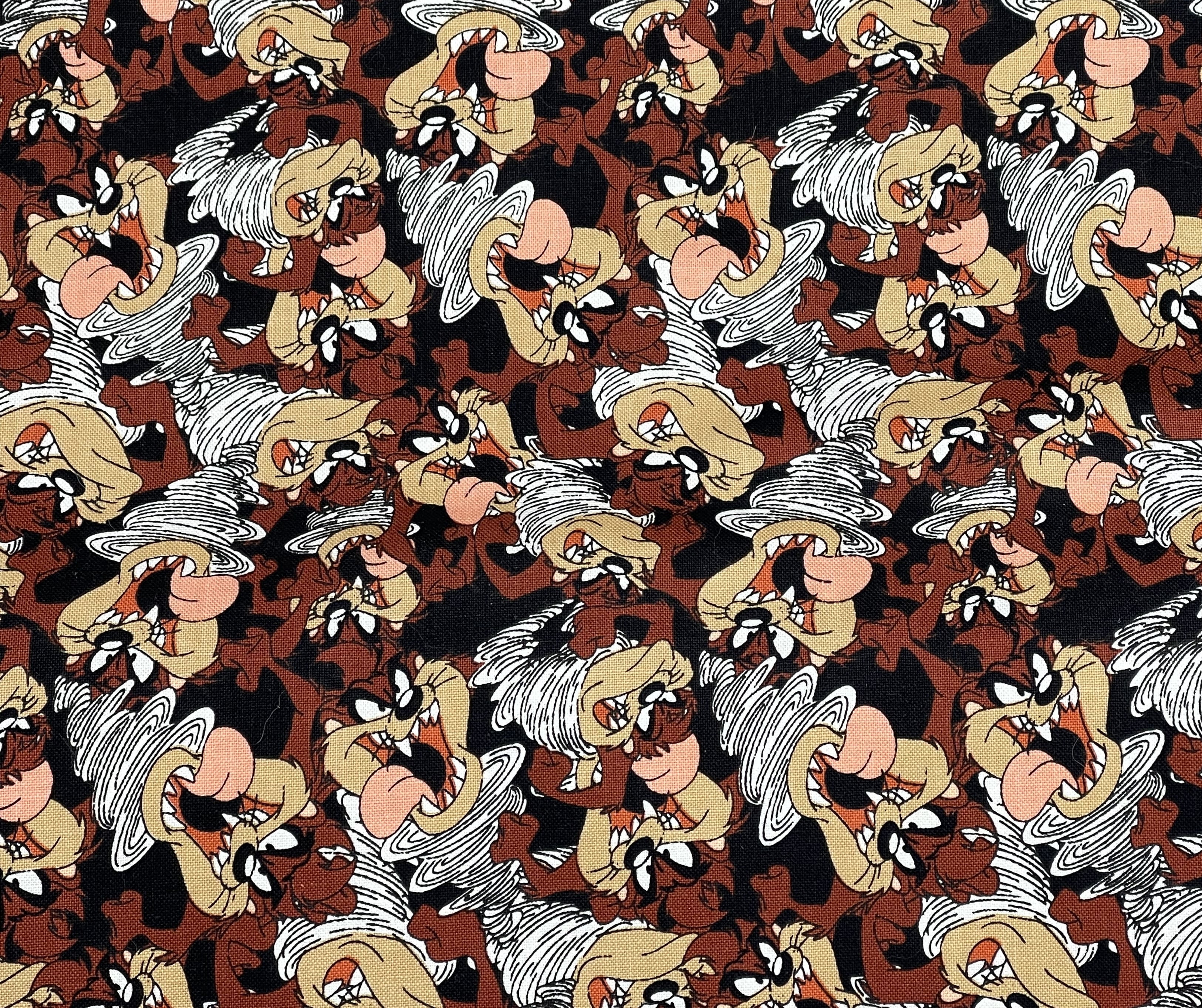 Looney Toons Tasmanian Devil All Over Fabric By the Half Yard - Walmart.com