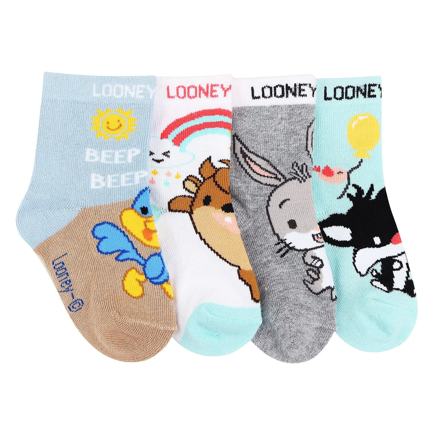 Looney Tuines Cartoon/Character Socks For Baby/New Born/Infants- Pack ...