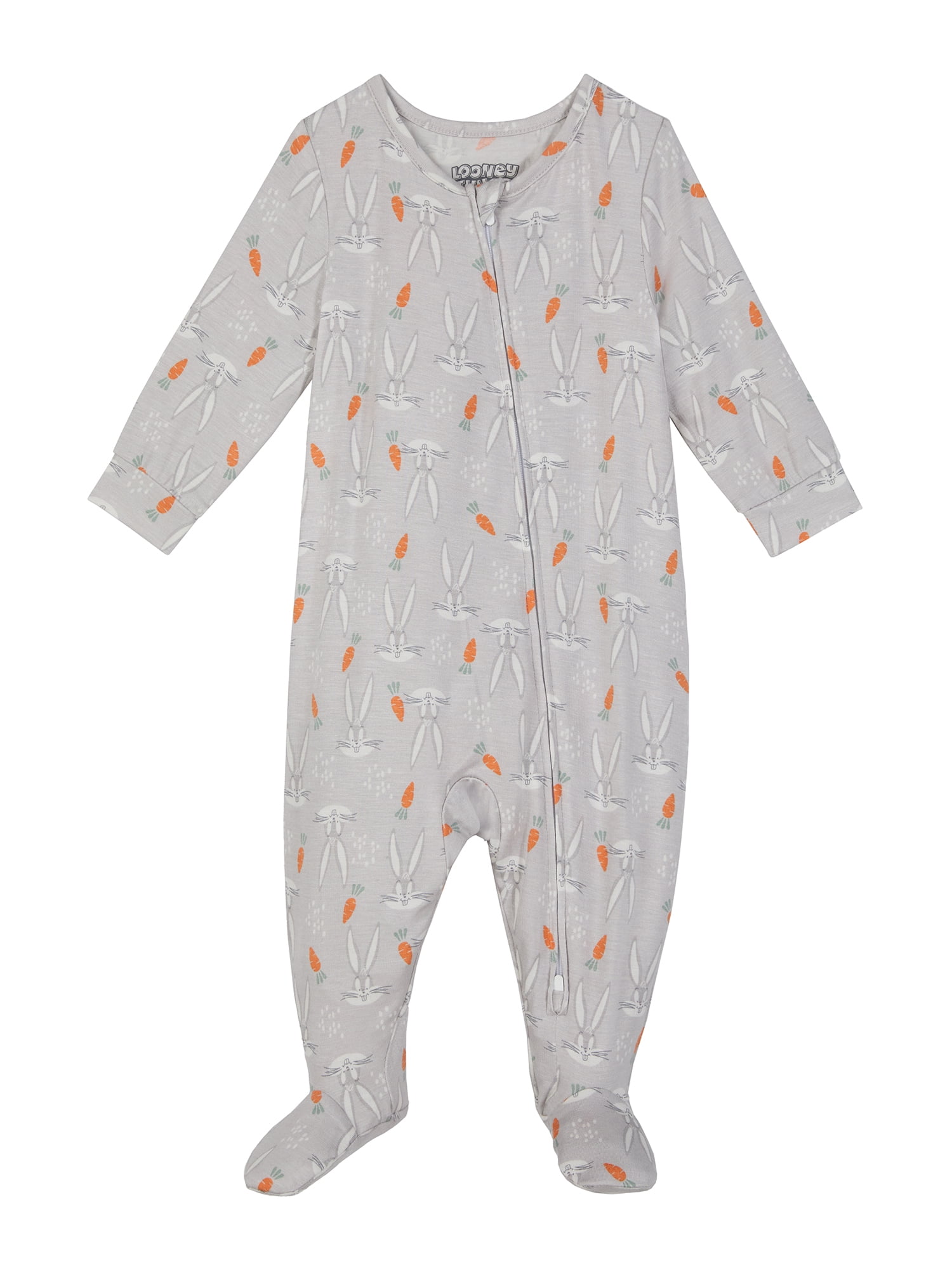 Looney Tunes Baby One-Piece Footed Blanket Sleeper, Sizes NB-9M ...