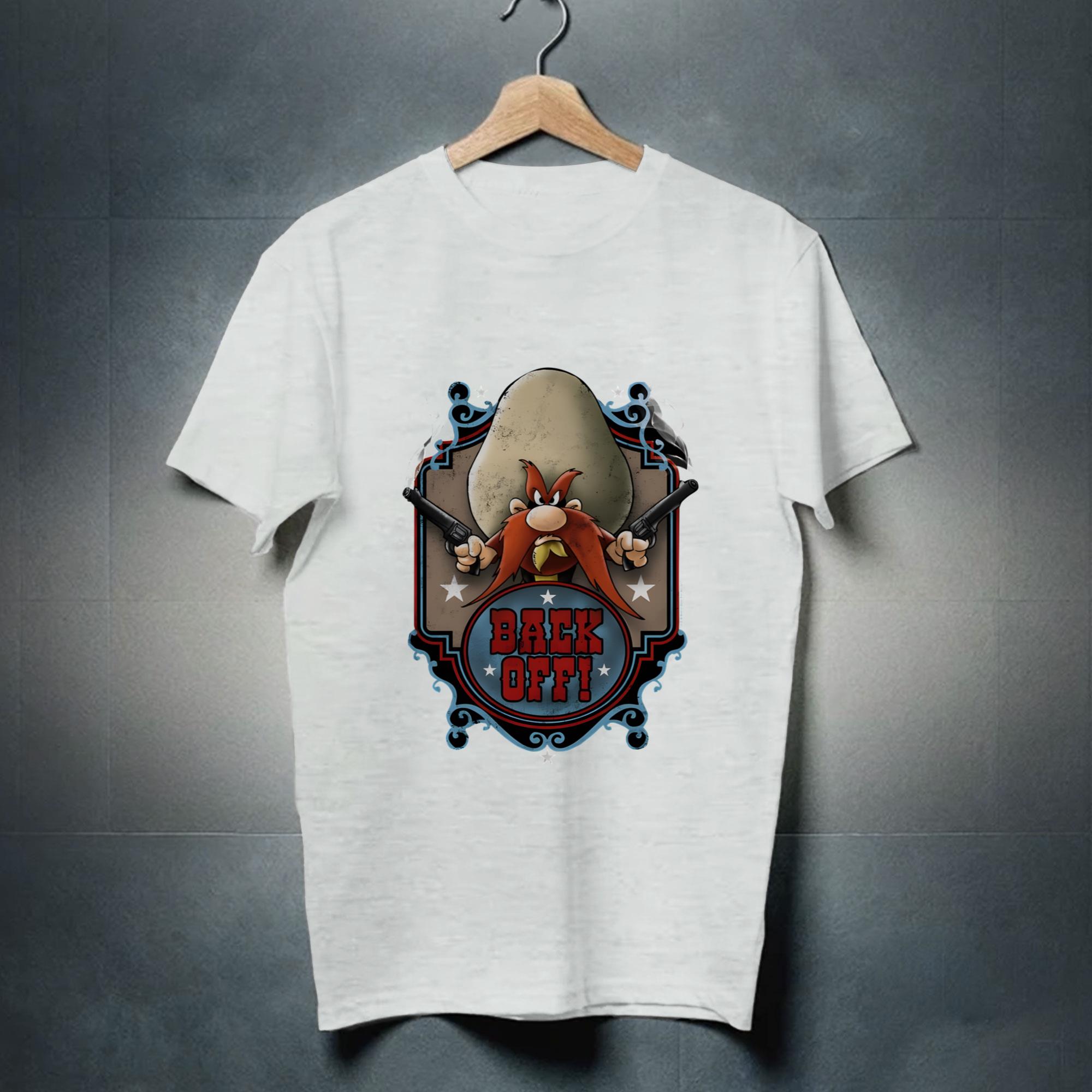 Looney Tunes Back Off T Shirt Mens Licensed Cartoon Merch Yosemite Sam ...