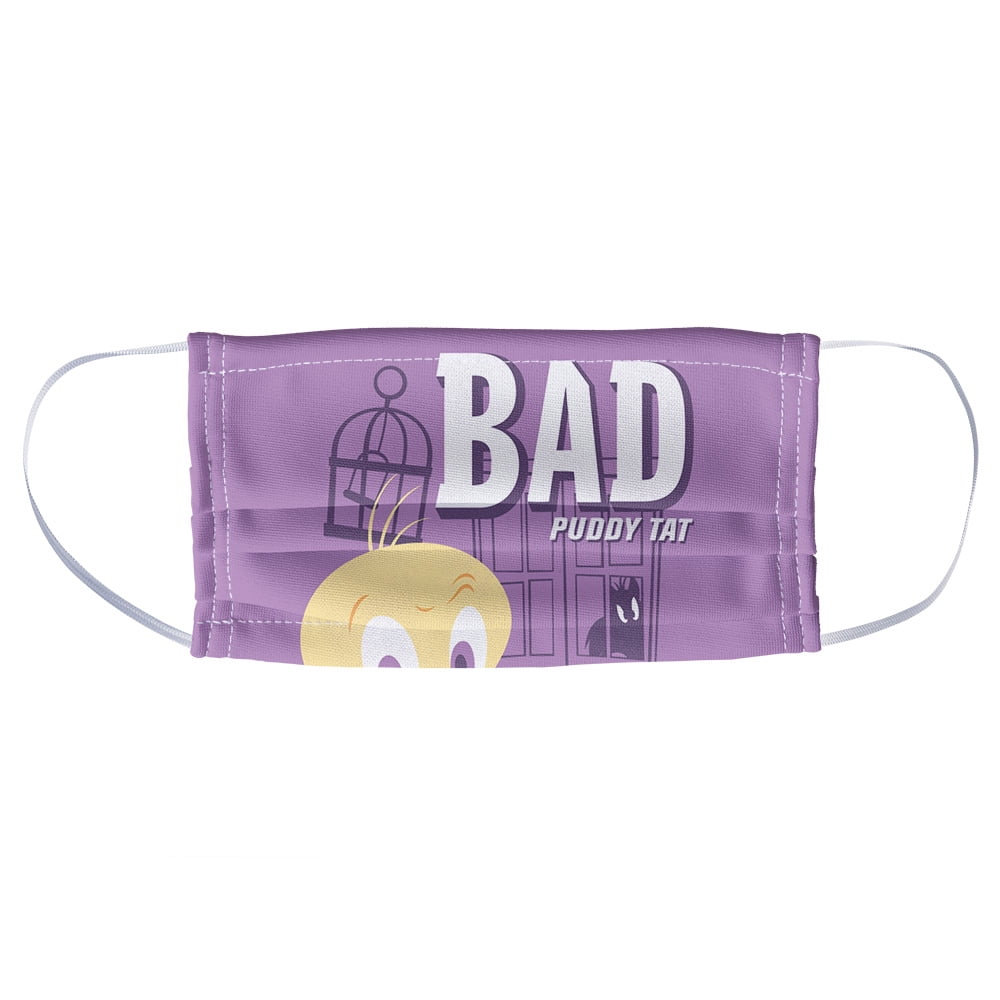 Looney Tunes Bad Puddy Tat 1-Ply Reusable Face Mask Covering, Unisex ...