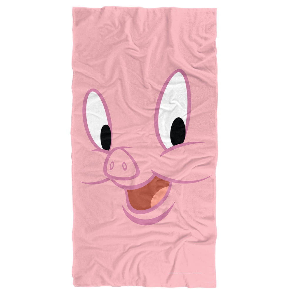 Looney Tunes Beach Towel, 30"x60" Porky Face Beach Towel - Walmart.com