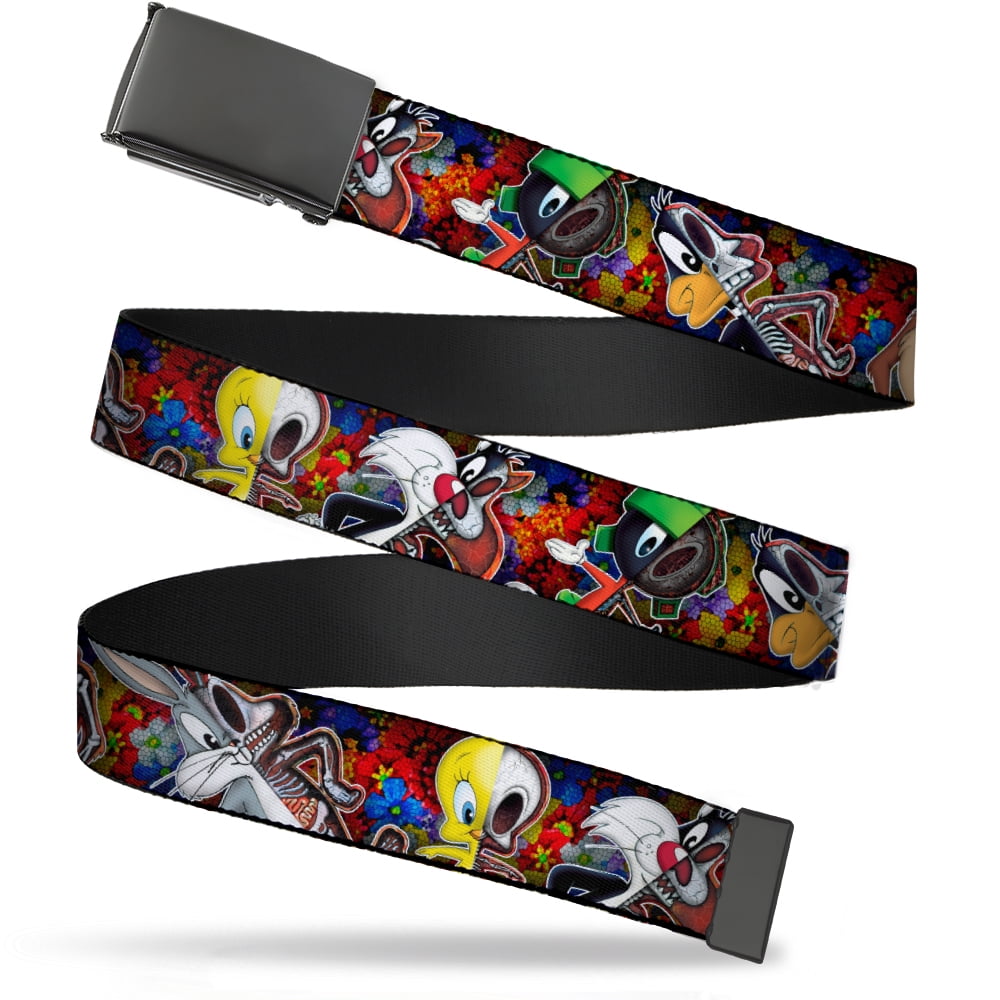 Looney Tunes Belt, Flip Web Belt Looney Tunes Anatomy Character Poses ...