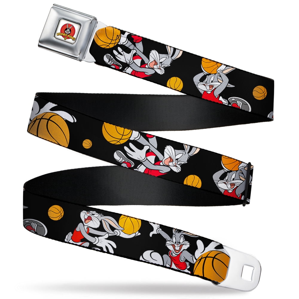 Looney Tunes Belt, Seatbelt Buckle Belt, Bugs Bunny Basketball Poses ...