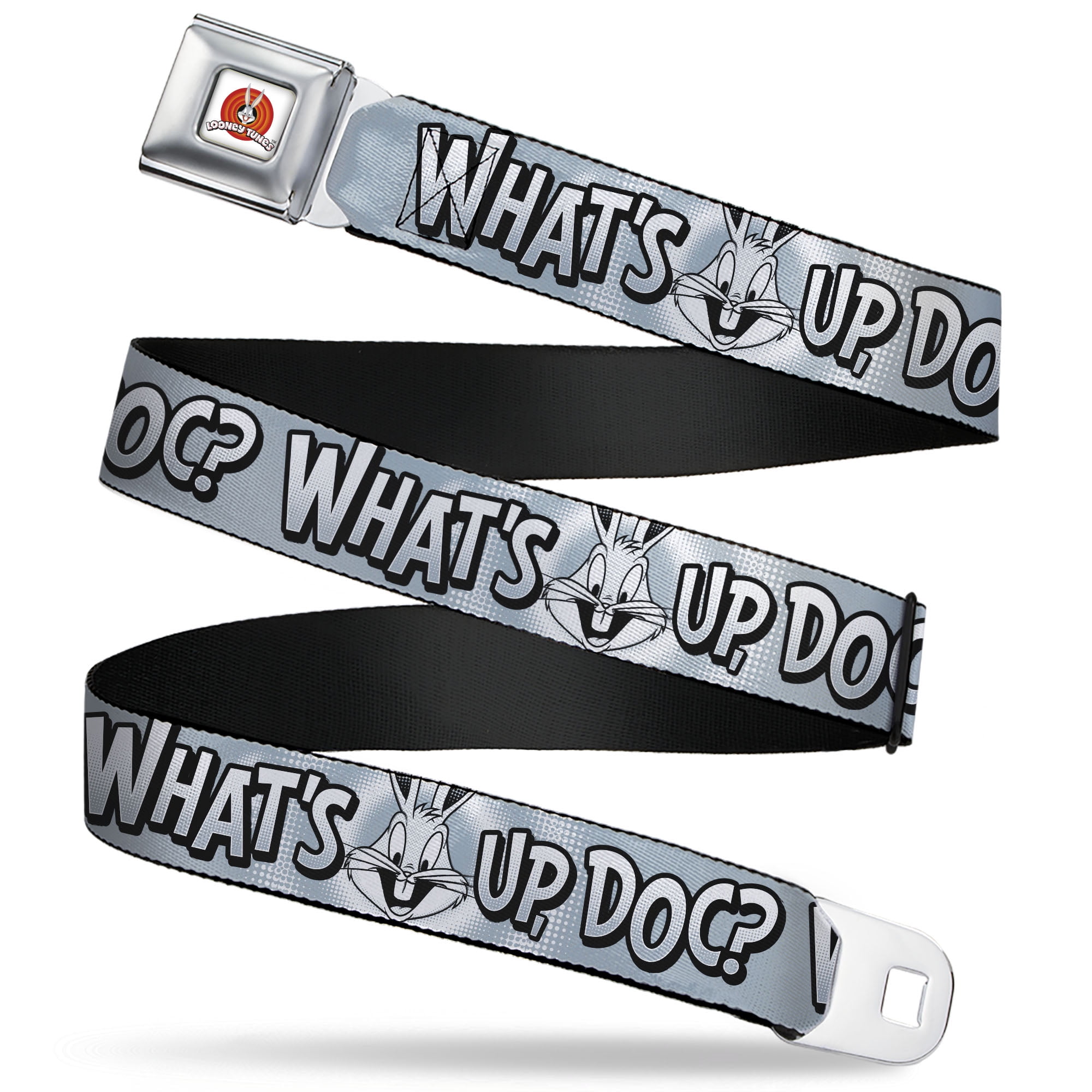 Looney Tunes Belt, Seatbelt Buckle Belt, Bugs Bunny Whats Up Doc Pose ...