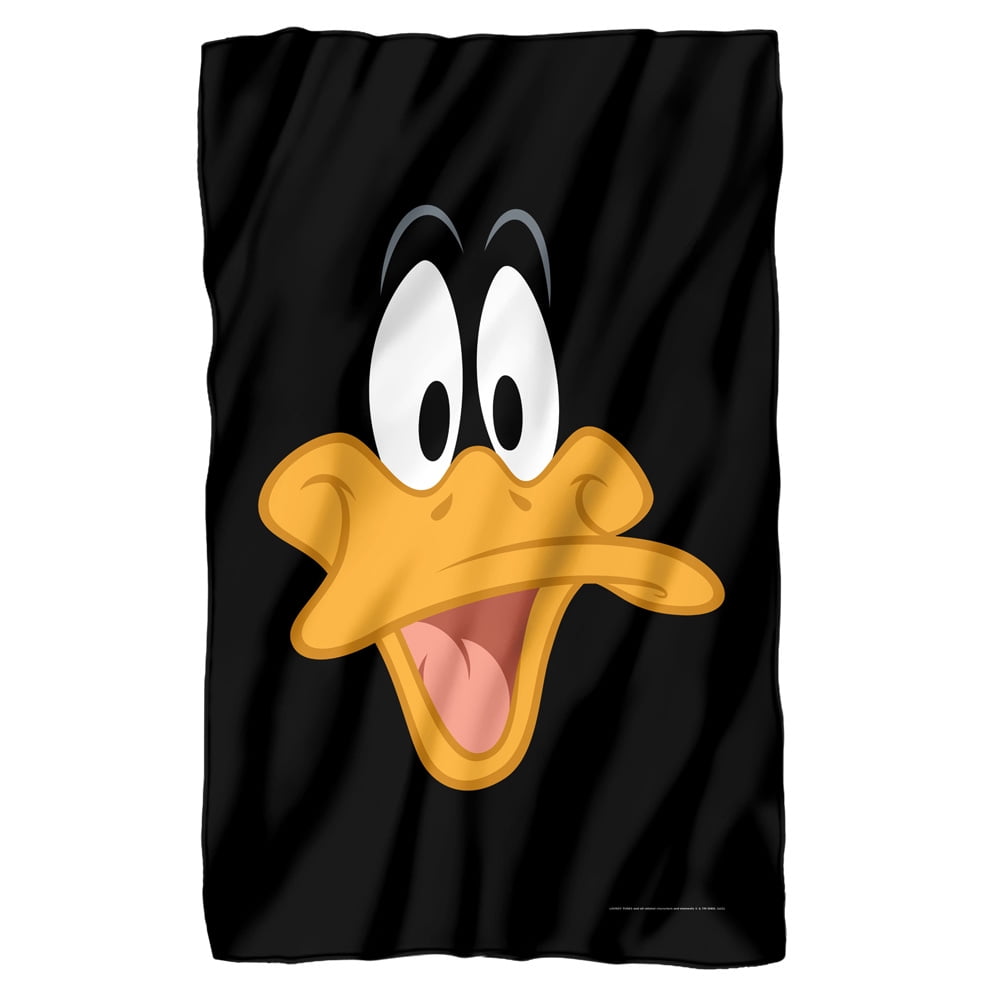 Looney Tunes Blanket, 36"x58", Daffy Face Fleece Blanket - Walmart.com